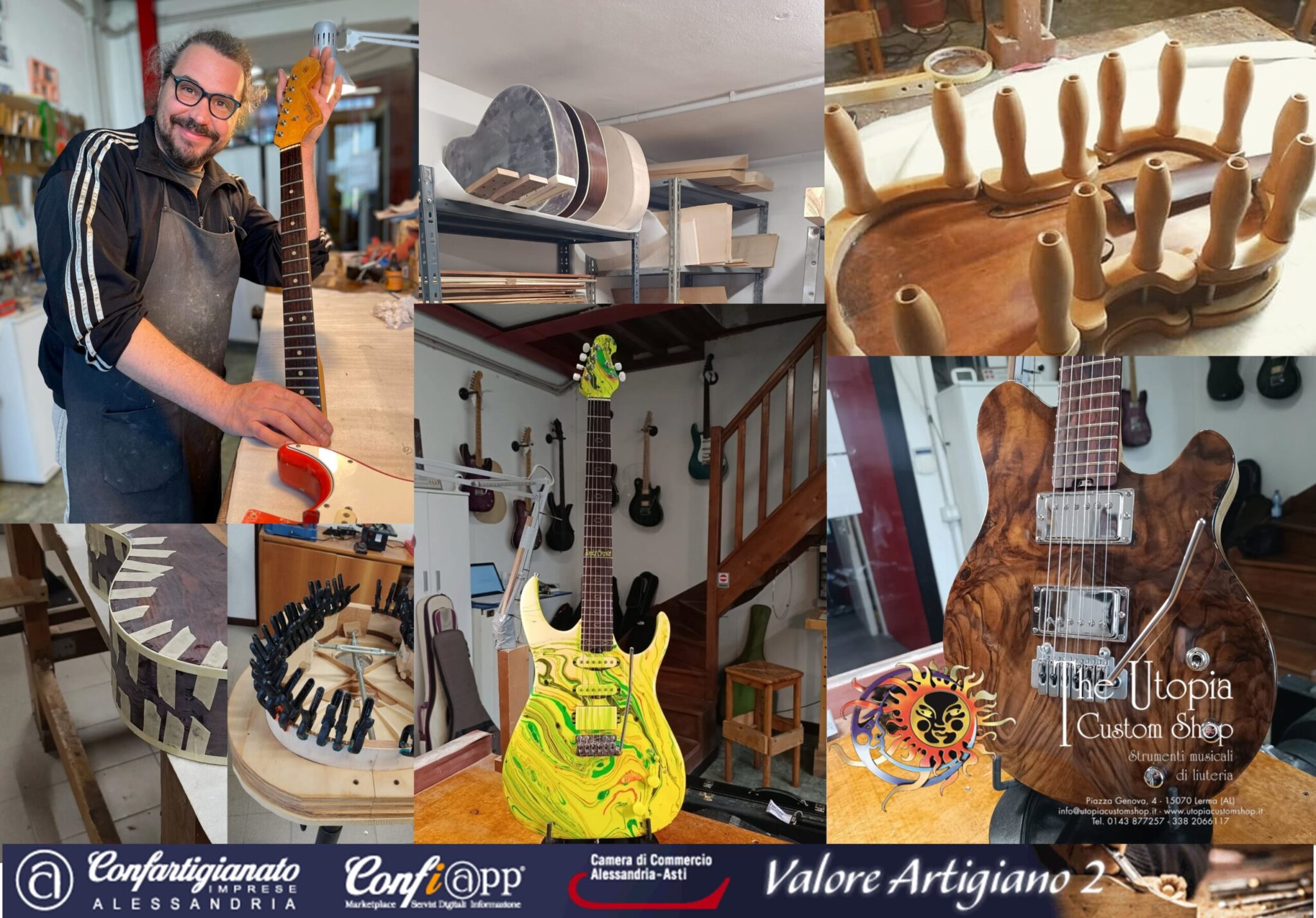 The Utopia Custom Shop, l’arte e la magia artigianale per la musica ...